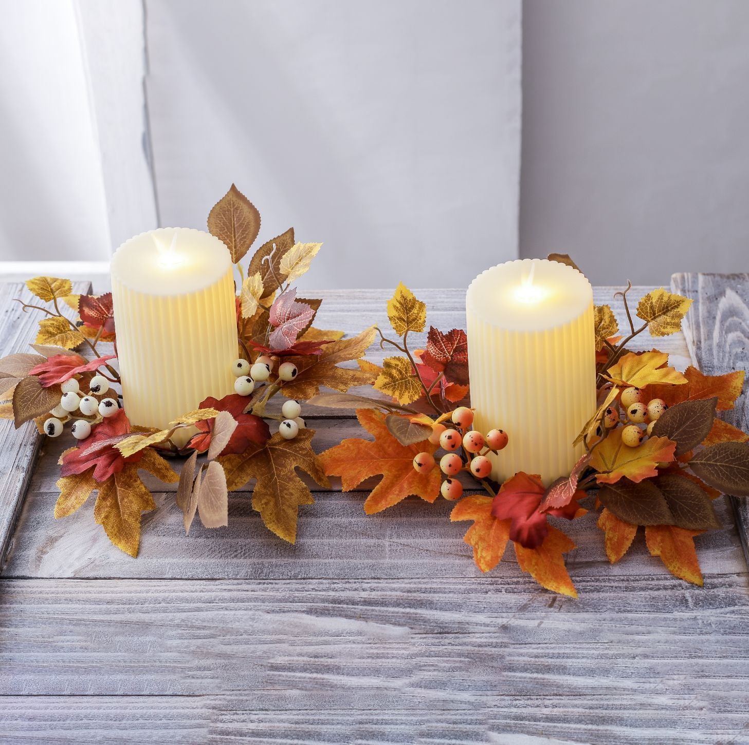 Maple Leaf and Fruit Candlestick Garland – Divine Heart L.A.